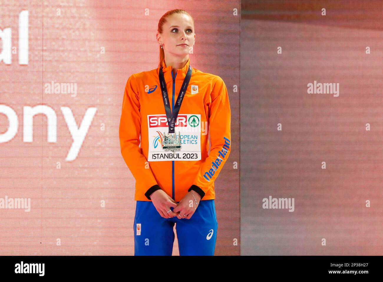 ISTANBUL, TURKEY - MARCH 5: Britt Weerman of the Netherlands competing ...