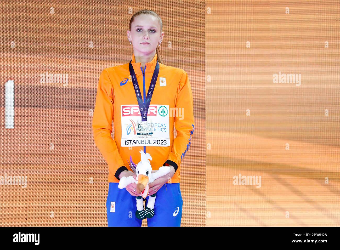 ISTANBUL, TURKEY - MARCH 5: Britt Weerman of the Netherlands competing ...