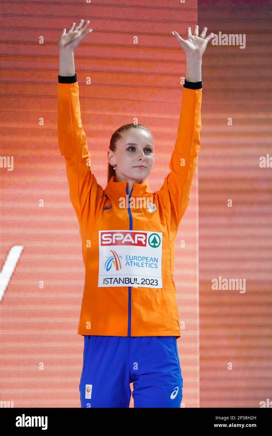 ISTANBUL, TURKEY - MARCH 5: Britt Weerman of the Netherlands competing ...