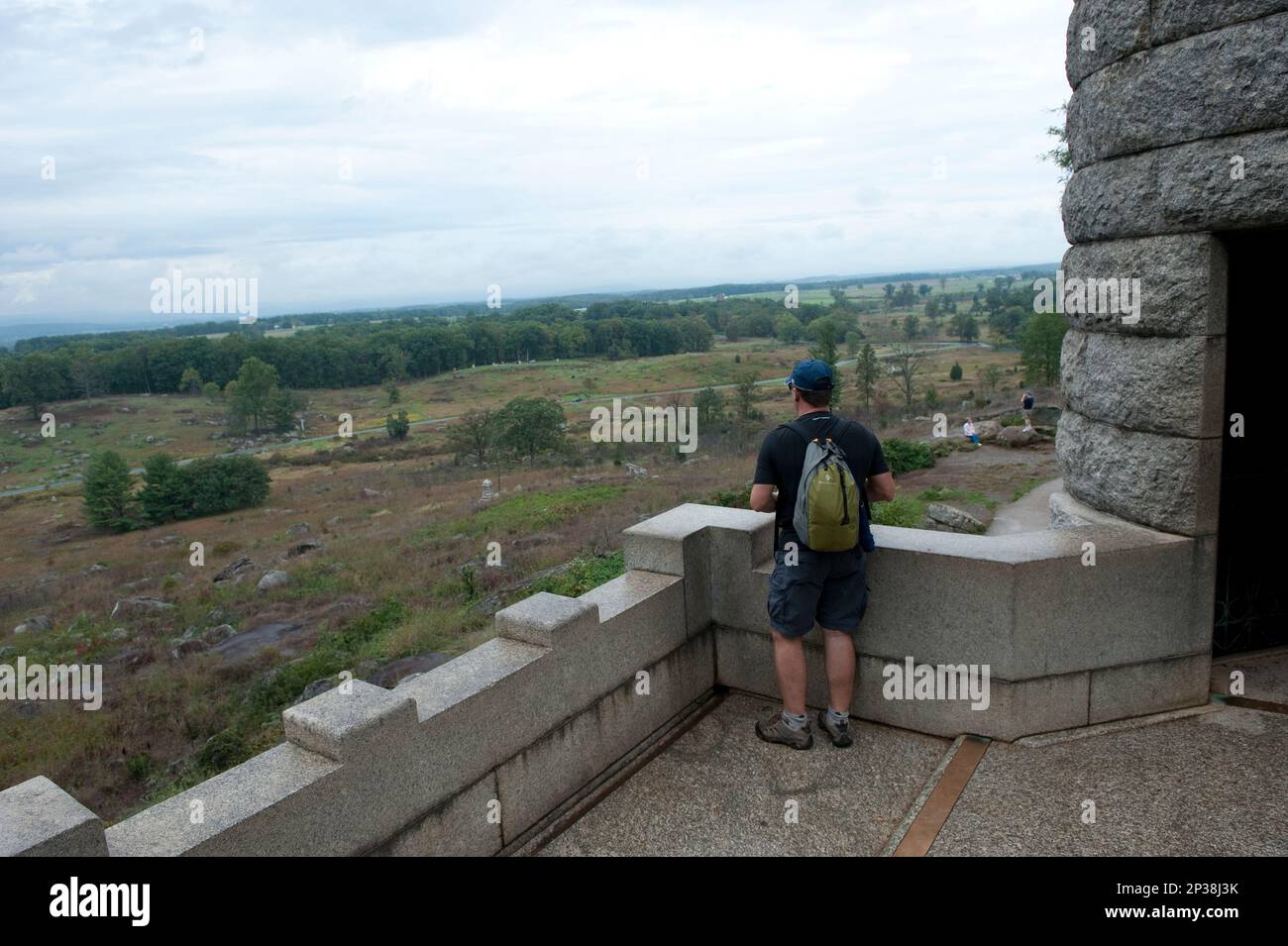UNITED STATES -Sept 28: Gettysburg National Military Park. Visitors ...