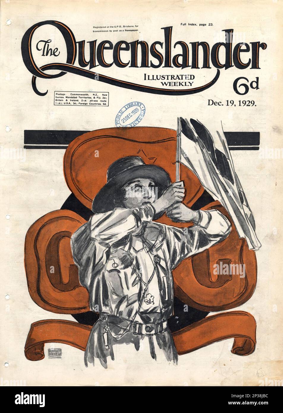Front cover of the Queenslander magazine, featuring aspects of ...