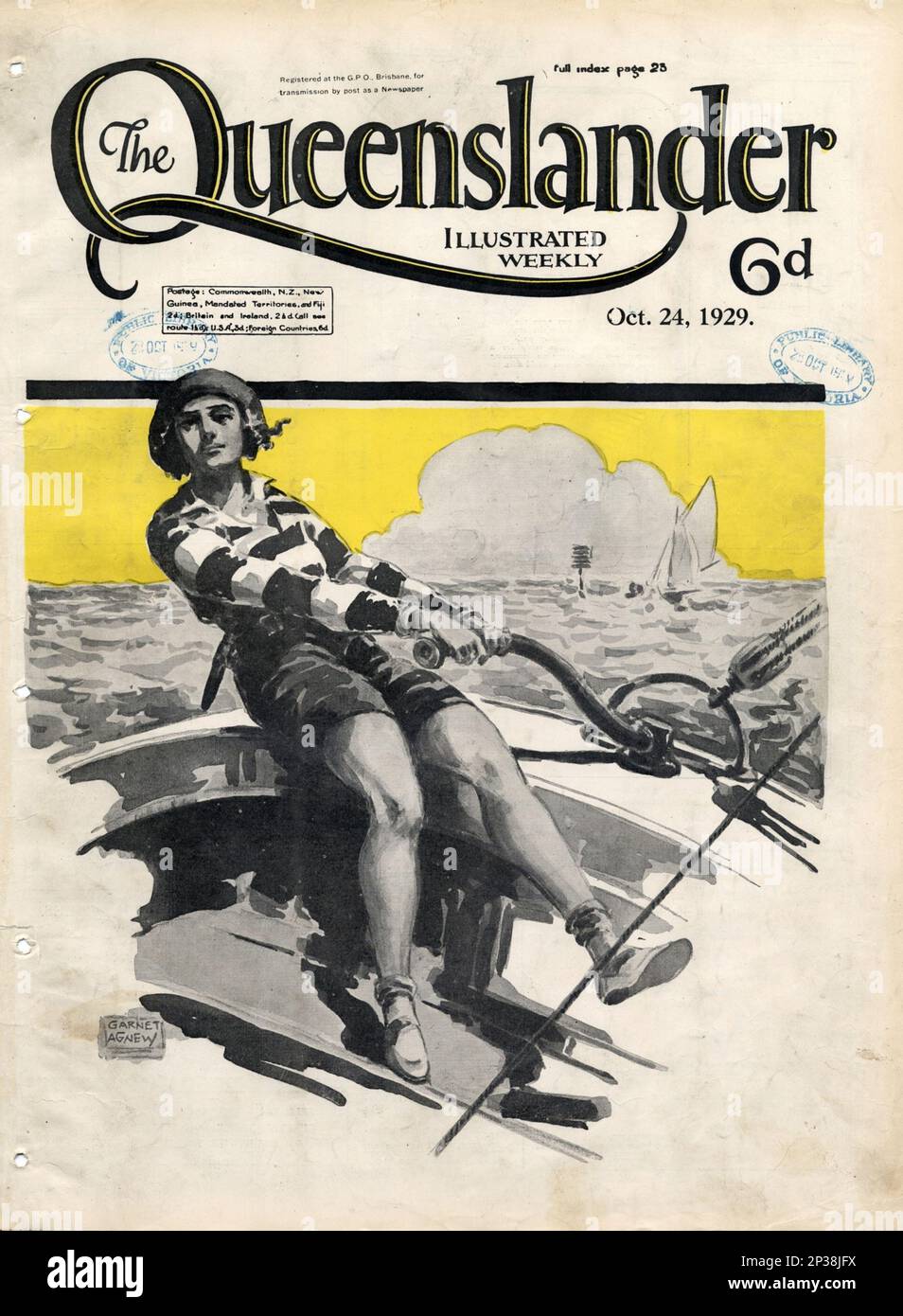 Front cover of the Queenslander magazine, featuring aspects of ...