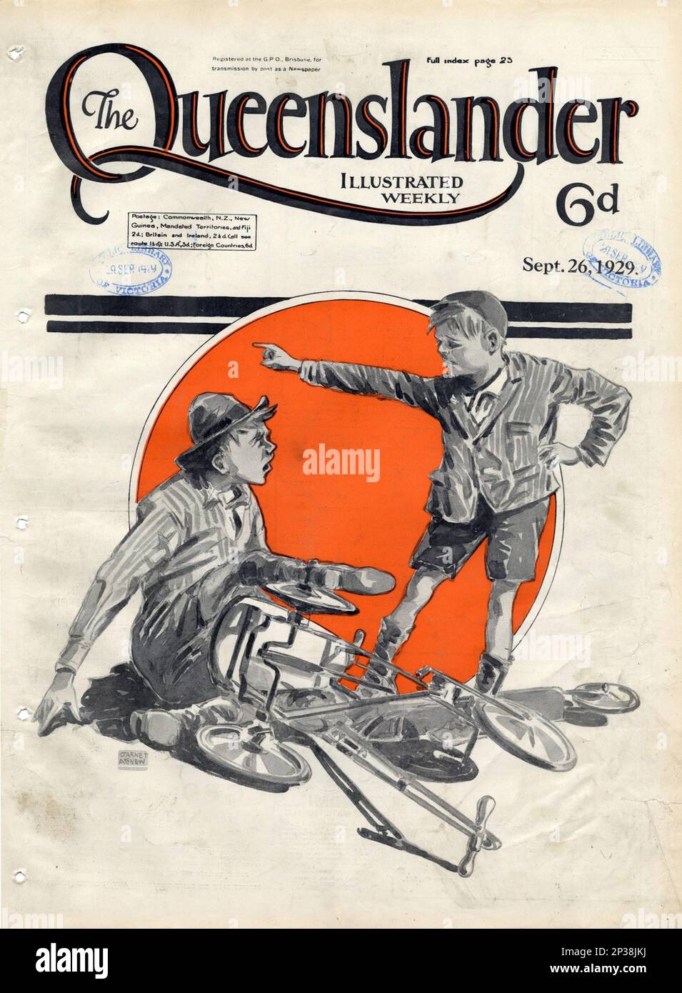 Front cover of the Queenslander magazine, featuring aspects of ...