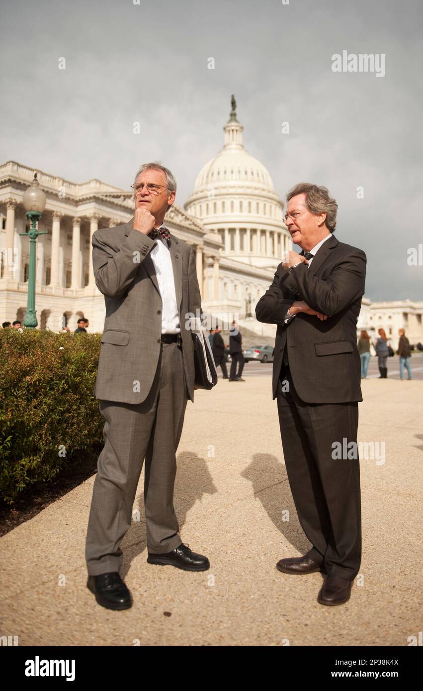 UNITED STATES - OCTOBER 26: Rep. Earl Blumenauer, D-Ore., left, talks ...