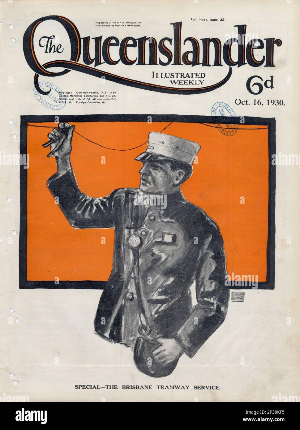 Front cover of the Queenslander magazine, featuring aspects of ...