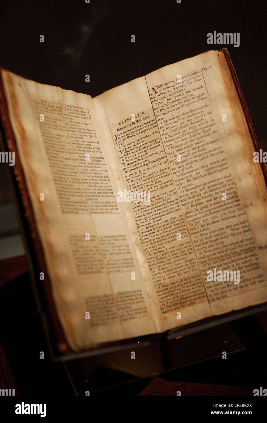 UNITED STATES - NOVEMBER 10: A bible assembled by Thomas Jefferson from ...