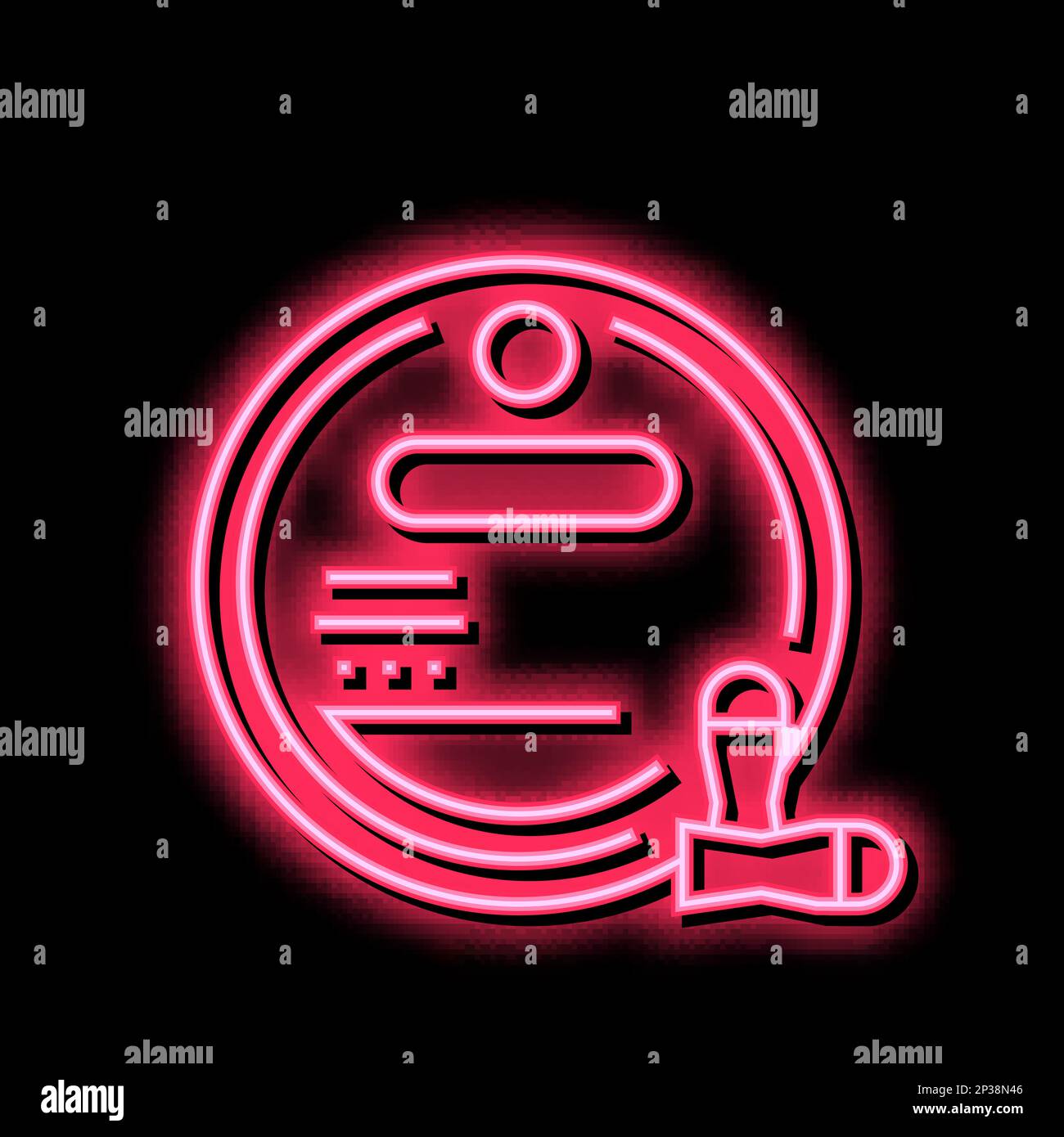bullet magazine neon glow icon illustration Stock Vector Image & Art ...