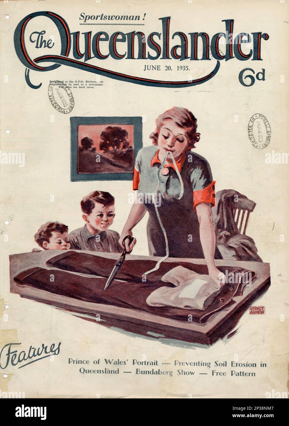 Front cover of the Queenslander magazine, featuring aspects of ...