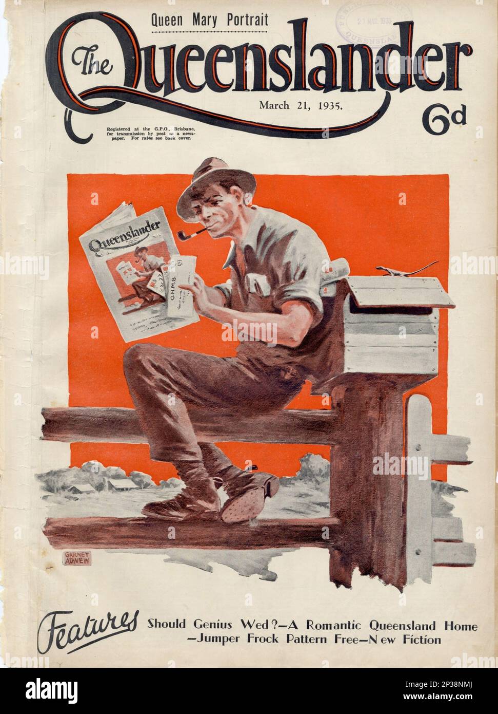 Front cover of the Queenslander magazine, featuring aspects of ...