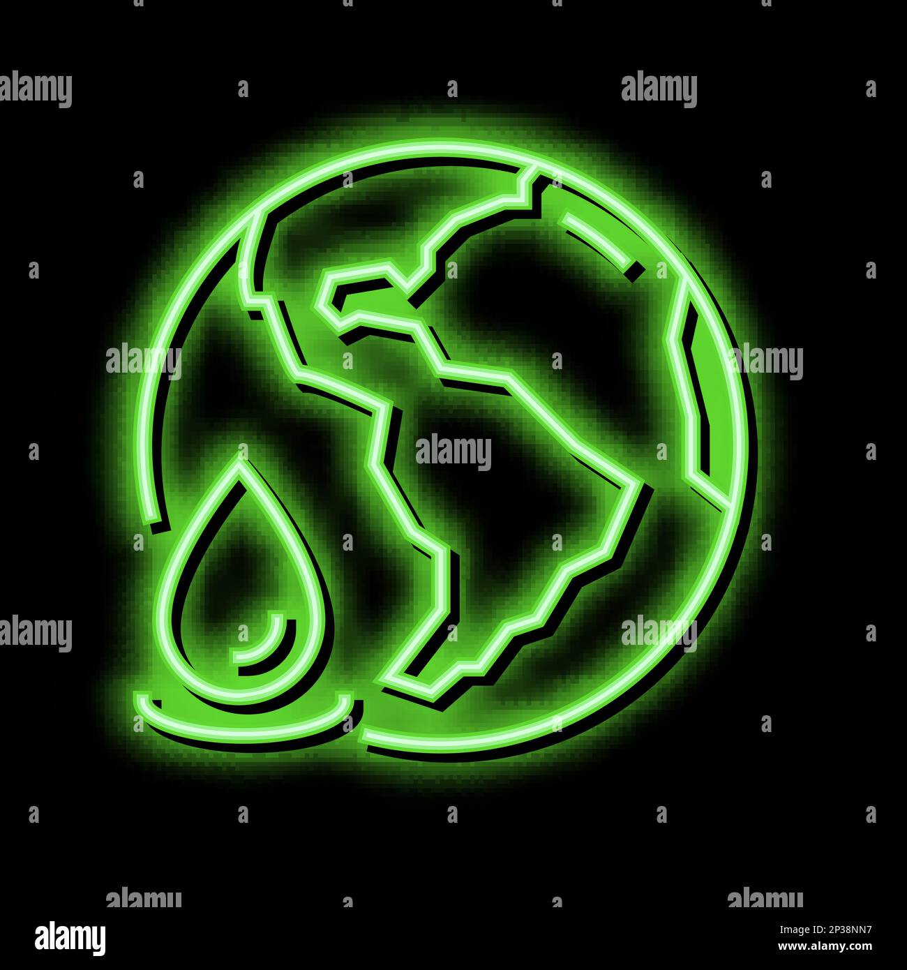 Neon glow aquarium Stock Vector Images - Alamy