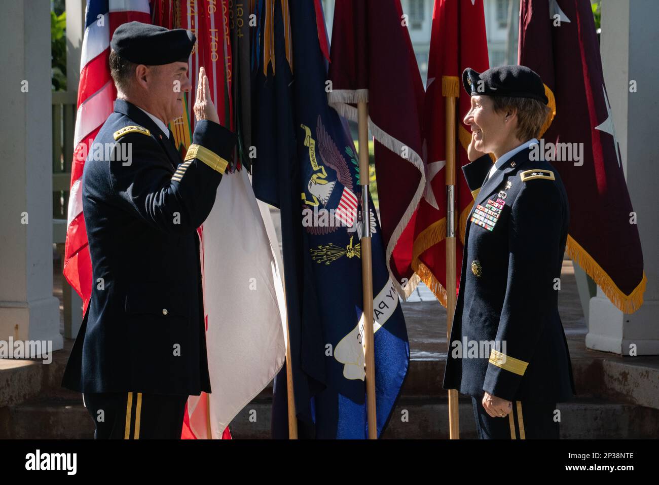 FORT SHAFTER, Hawaii -- (left to right) U.S. Army Pacific Commander Gen ...