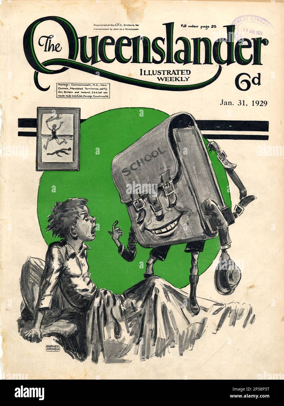 Front cover of the Queenslander magazine, featuring aspects of ...