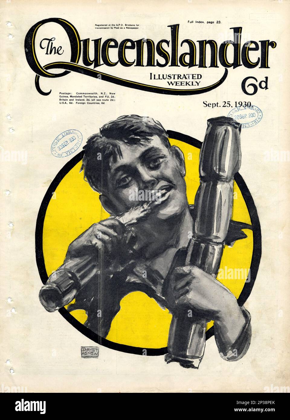 Front cover of the Queenslander magazine, featuring aspects of ...