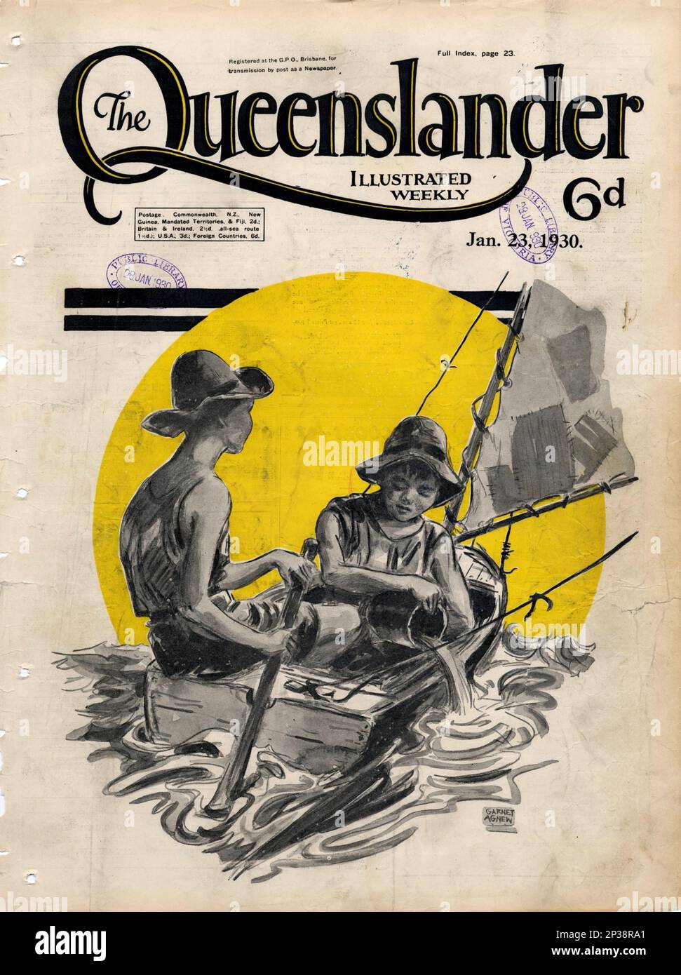 Front cover of the Queenslander magazine, featuring aspects of ...