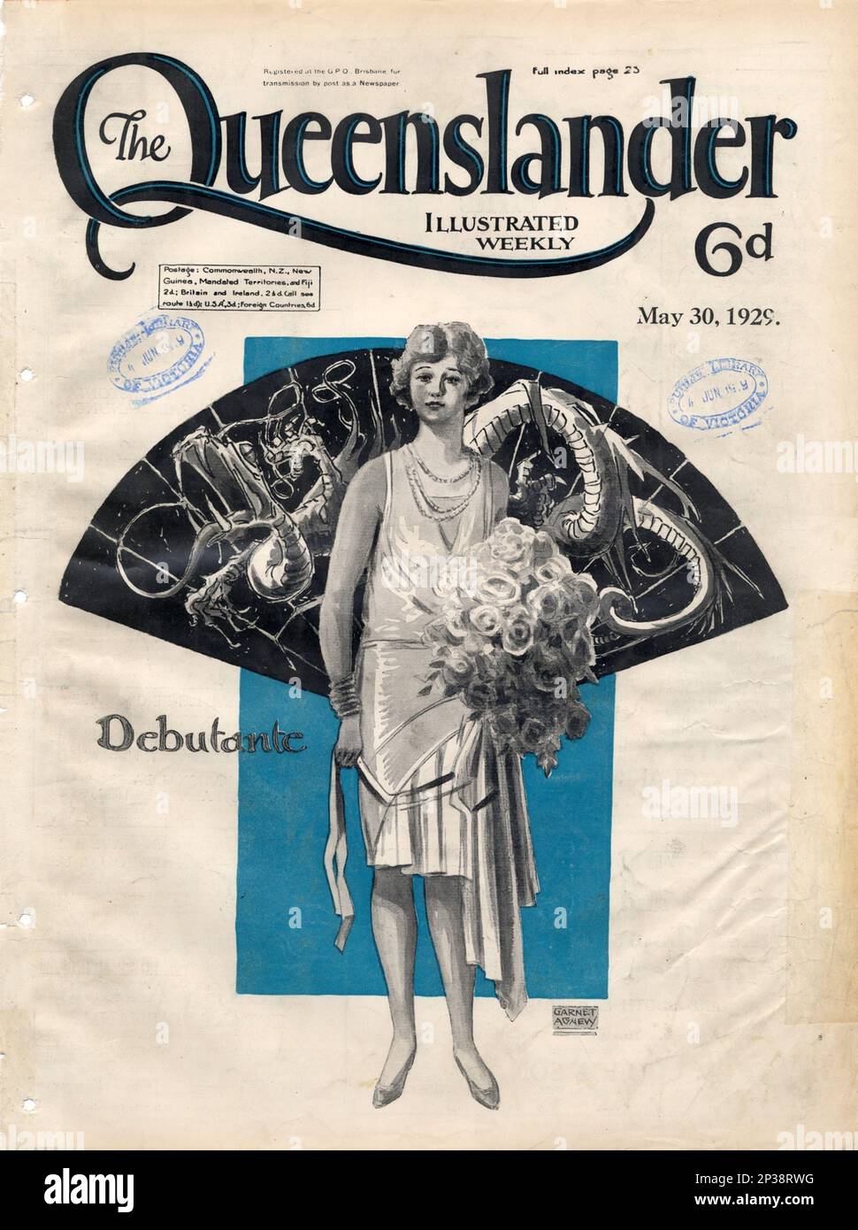 Front cover of the Queenslander magazine, featuring aspects of ...