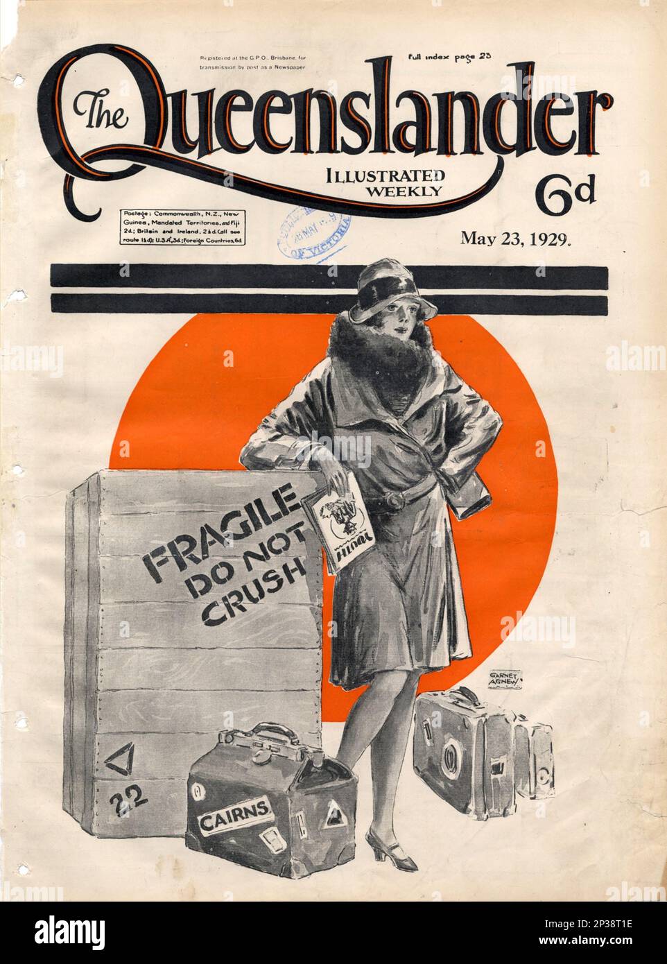 Front cover of the Queenslander magazine, featuring aspects of ...