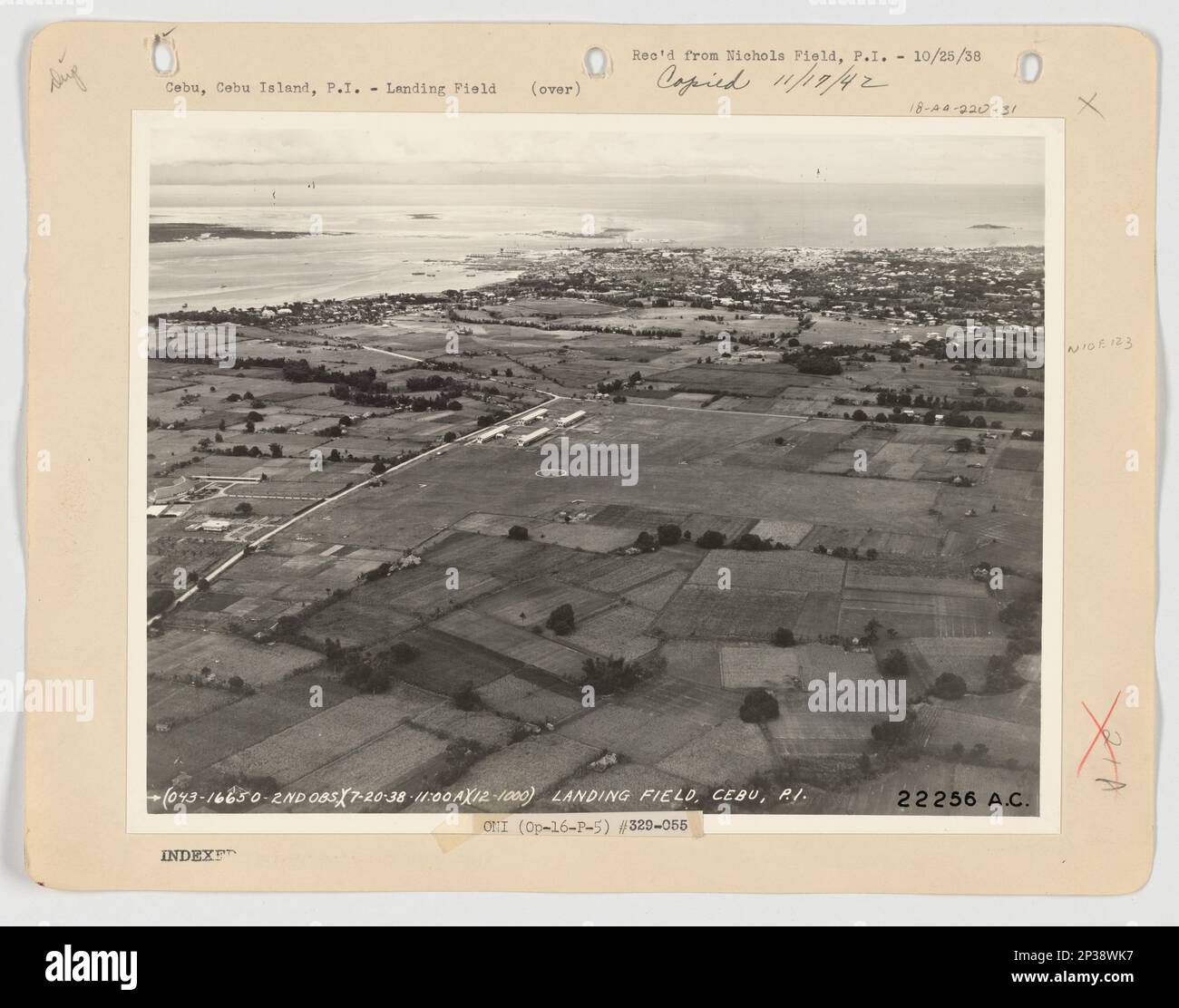 Landing Fields - Philippines - Cebu Island, Aerial Photograph Stock ...