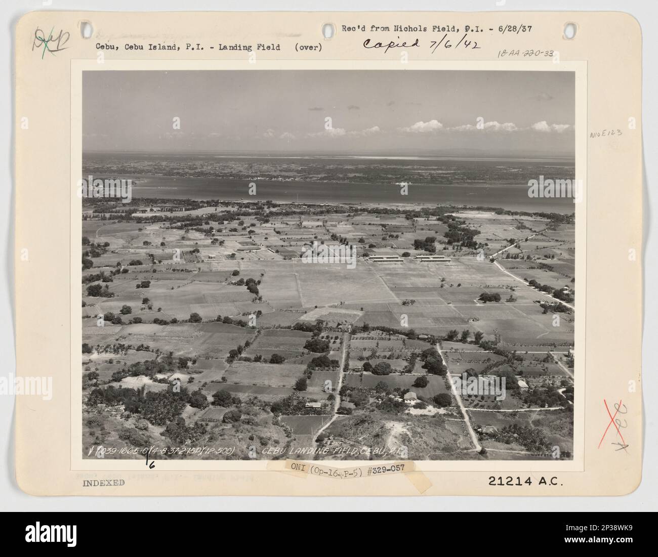 Landing Fields - Philippines - Cebu Island, Aerial Photograph Stock ...