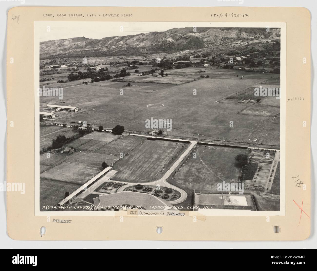Landing Fields - Philippines - Cebu Island, Aerial Photograph Stock ...