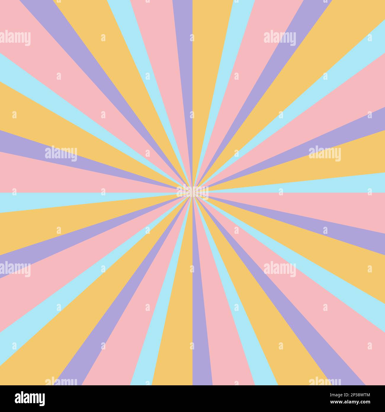 Groovy retro burst sun rays background. Vintage colorful abstract ...