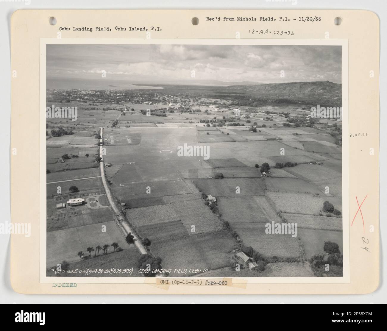 Landing Fields - Philippines - Cebu Island, Aerial Photograph Stock ...