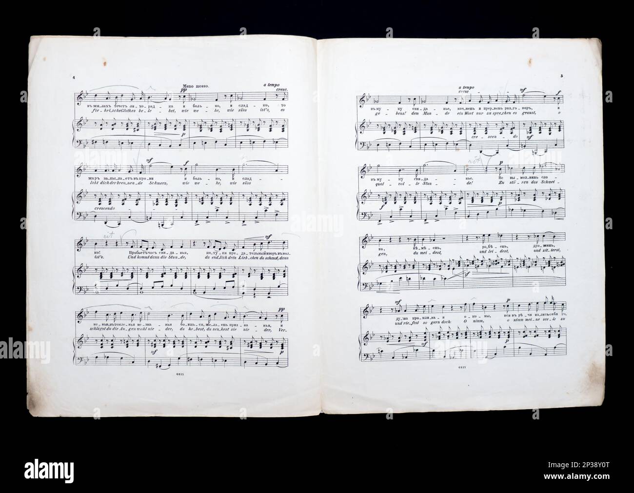Vintage sheet music Pyotr Ilyich Tchaikovsky "Romances and songs for ...