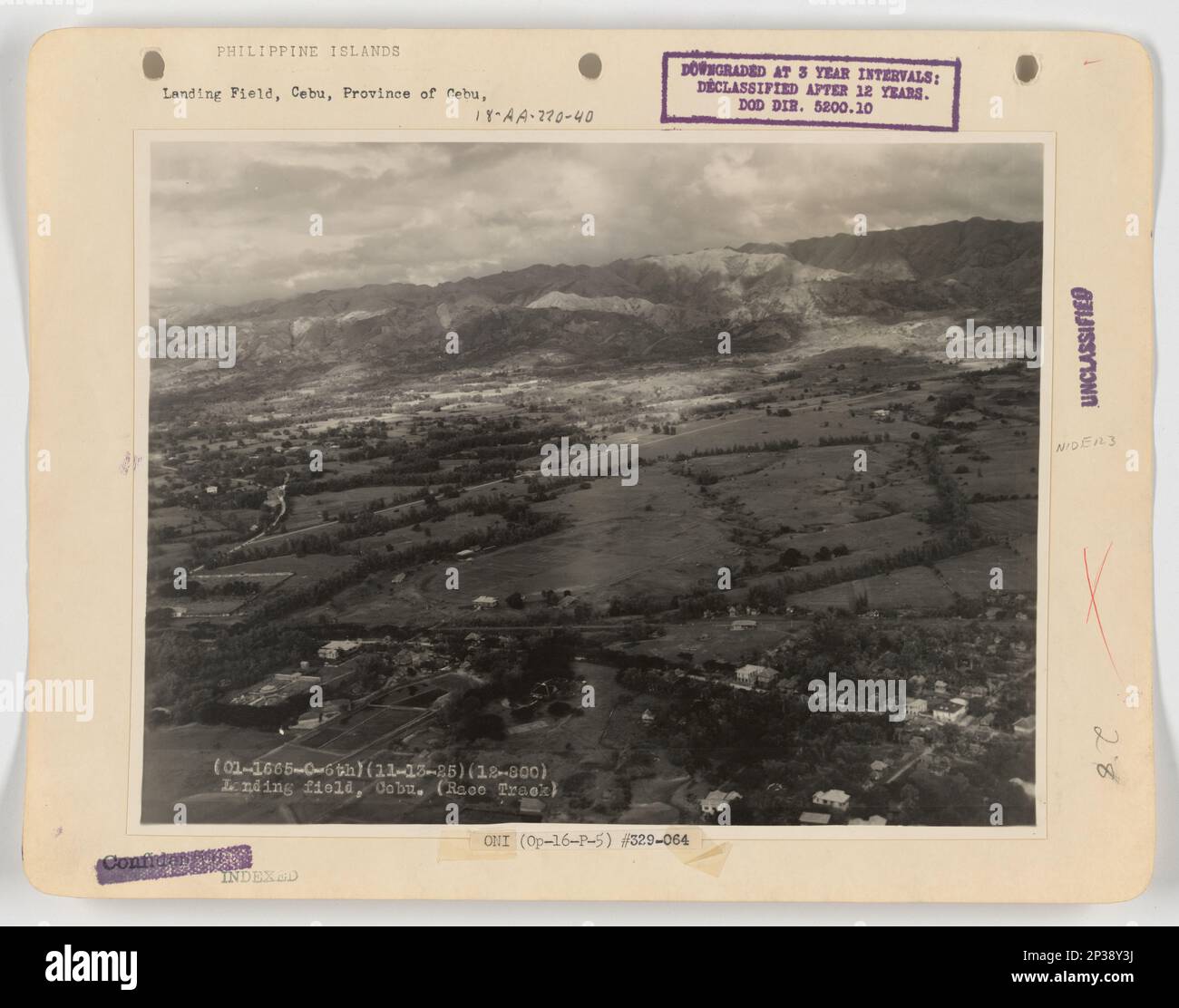 Landing Fields - Philippines - Cebu Island, Aerial Photograph Stock ...