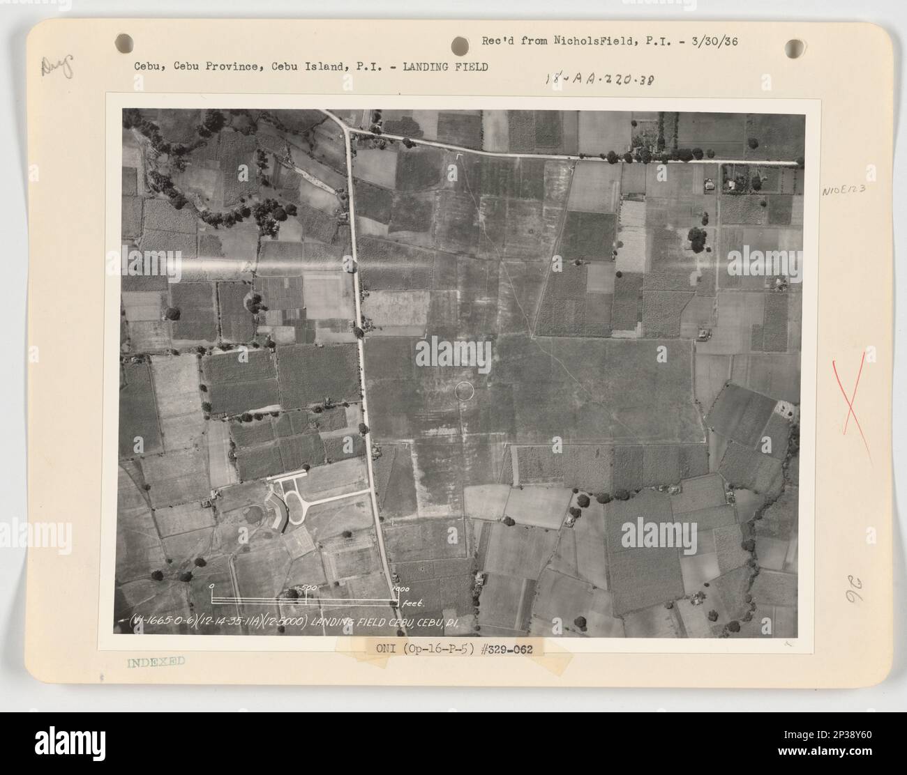 Landing Fields - Philippines - Cebu Island, Aerial Photograph Stock ...