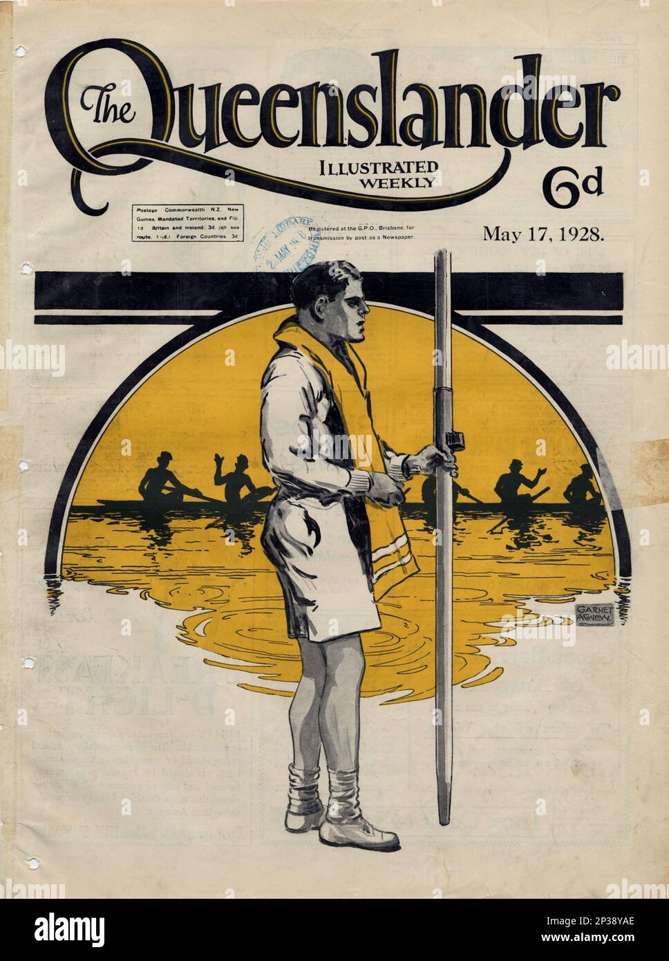 Front cover of the Queenslander magazine, featuring aspects of ...