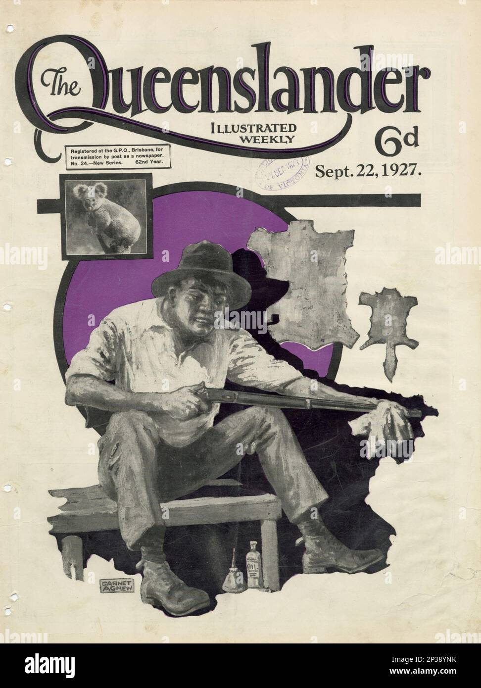 Front cover of the Queenslander magazine, featuring aspects of ...