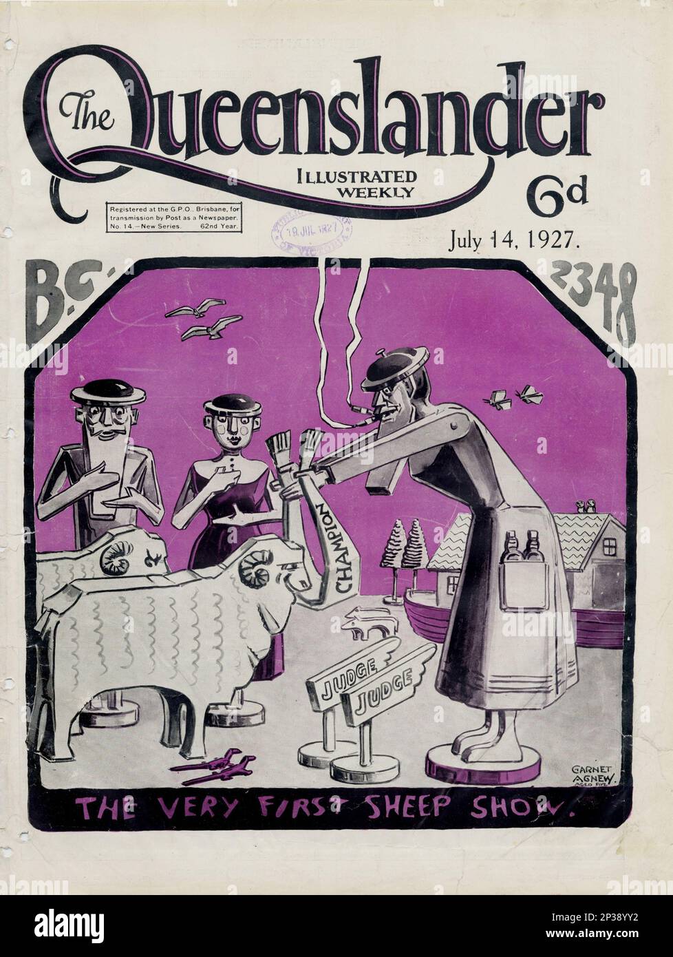 Front cover of the Queenslander magazine, featuring aspects of ...