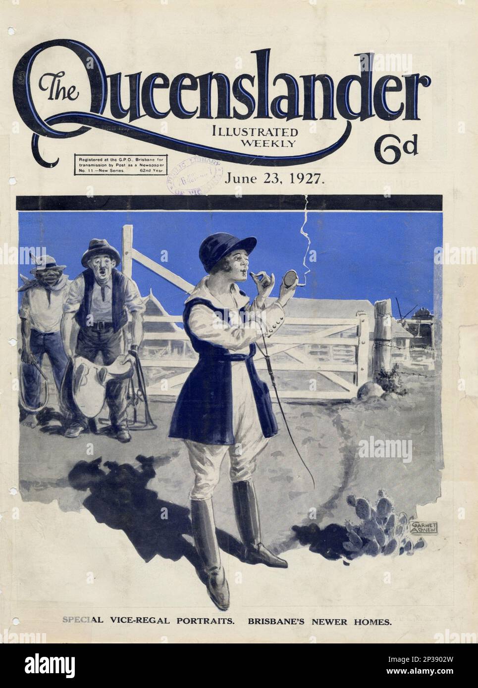 Front cover of the Queenslander magazine, featuring aspects of ...