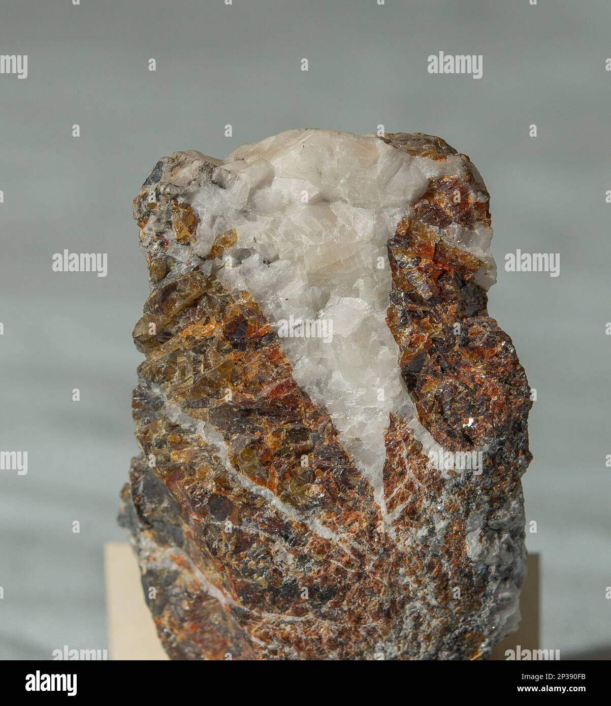 Sample of mineral extracted from the Oltre il colle mines Stock Photo ...