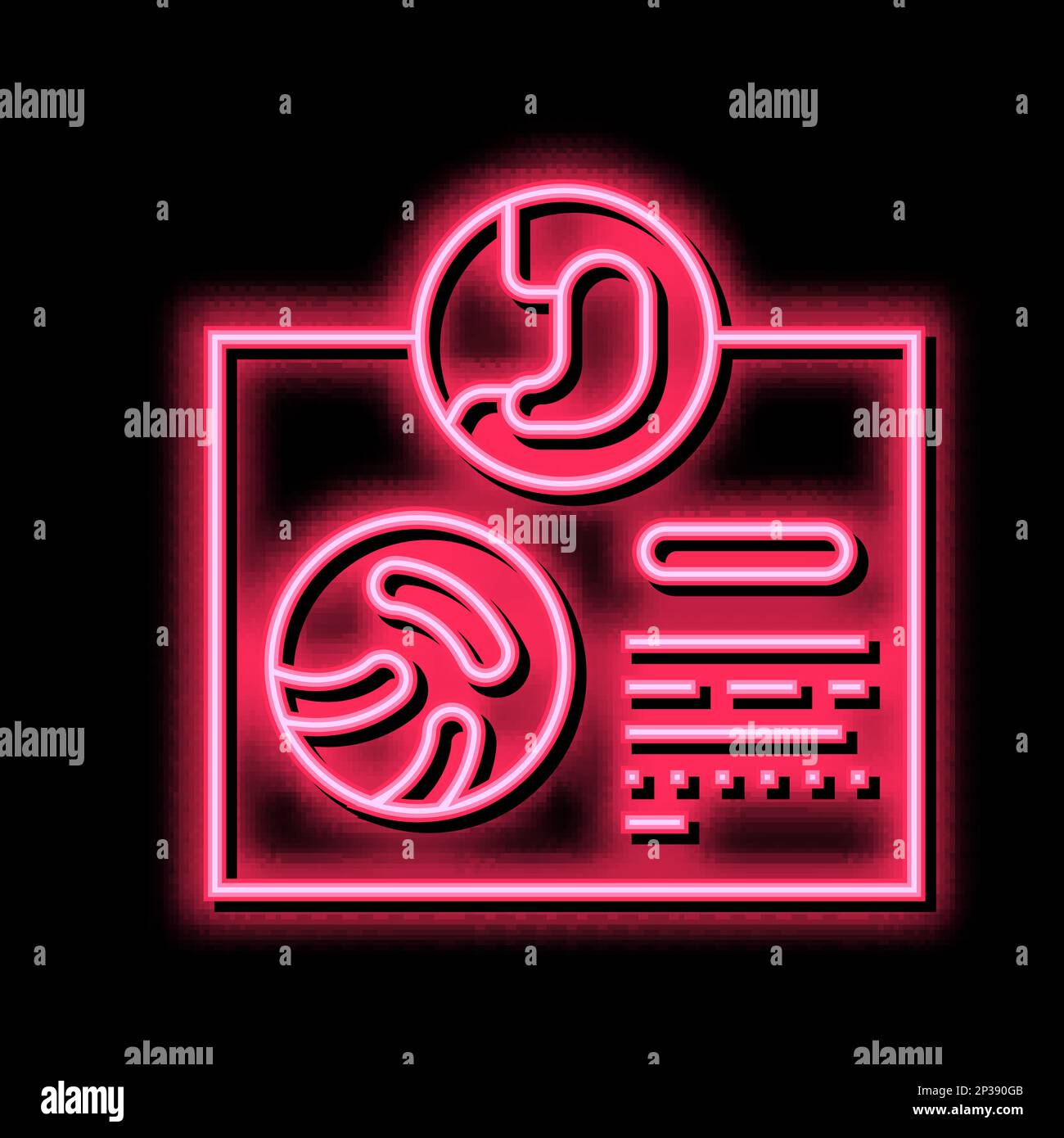 prescription probiotics neon glow icon illustration Stock Vector Image ...