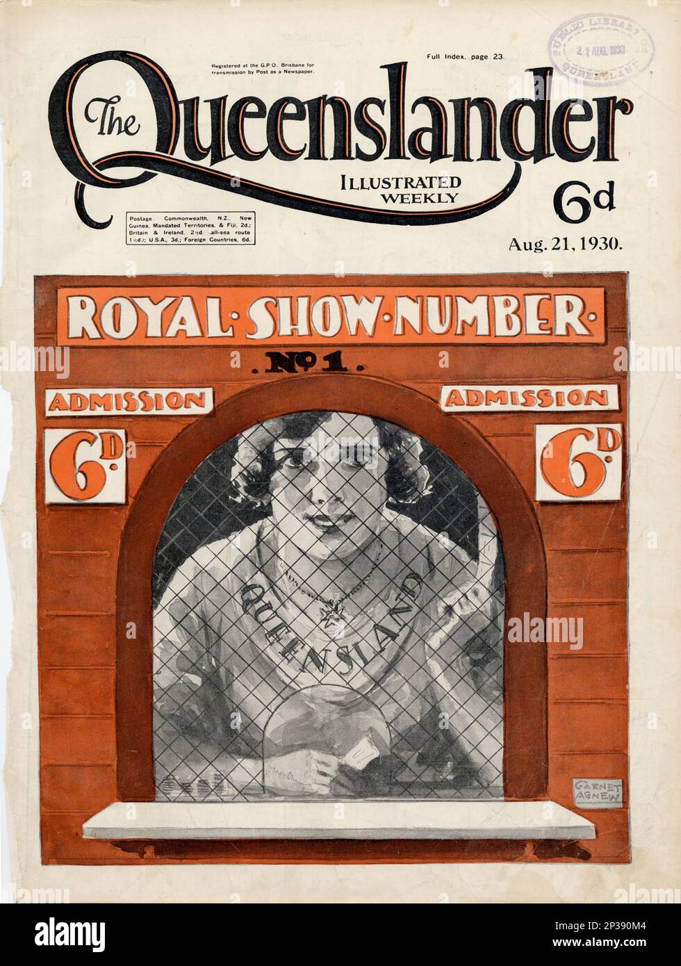 Front cover of the Queenslander magazine, featuring aspects of ...