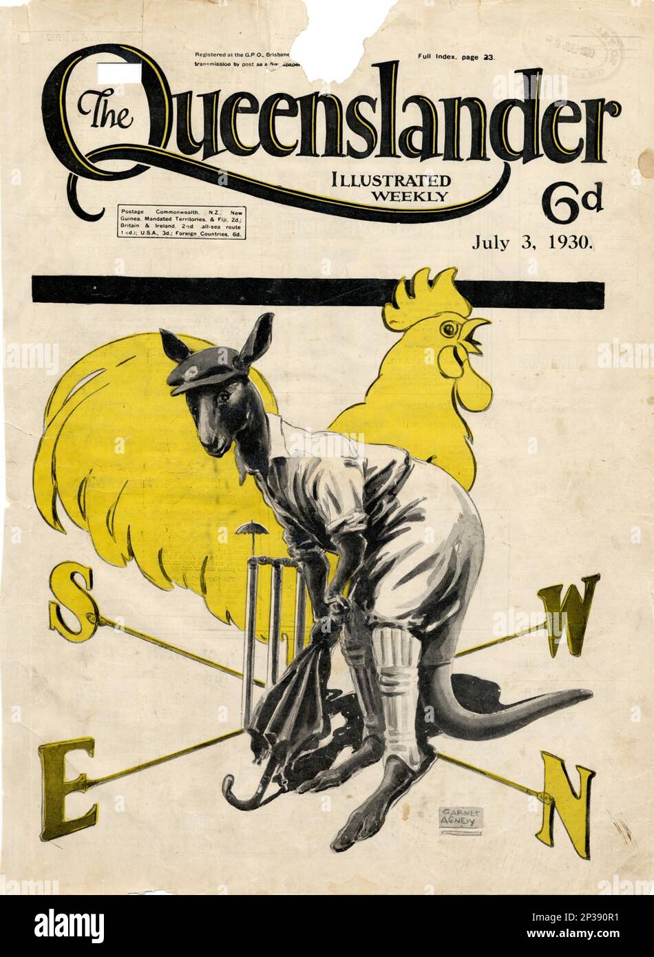 Front cover of the Queenslander magazine, featuring aspects of ...