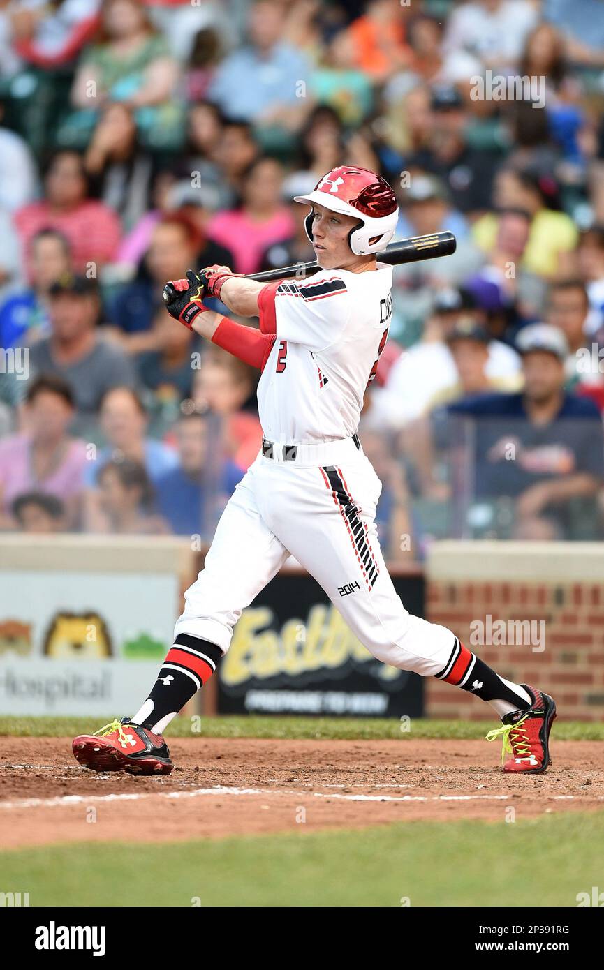 Kody Clemens (2) of Memorial High School in Houston, Texas during the ...