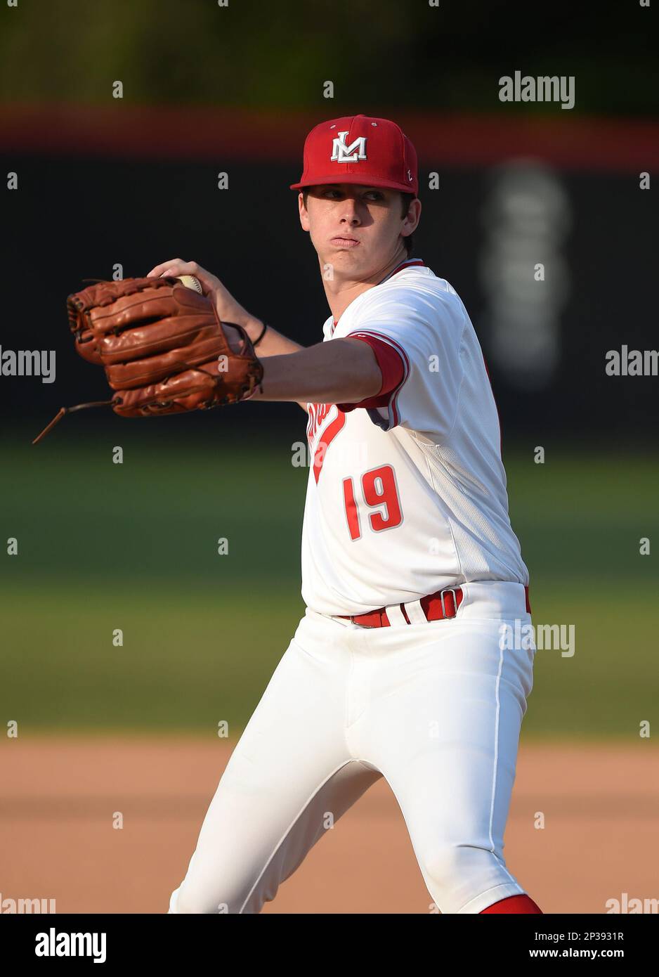 Lake Mary Rams third baseman Brett Brubaker (19) during practice before ...