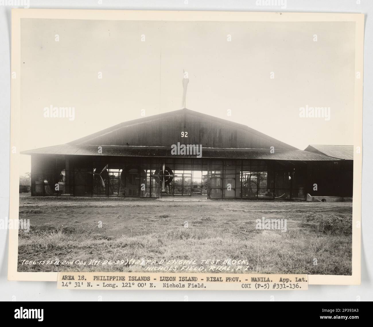 Landing Fields - Philippines - Nichols Field, Aerial Photograph Stock ...