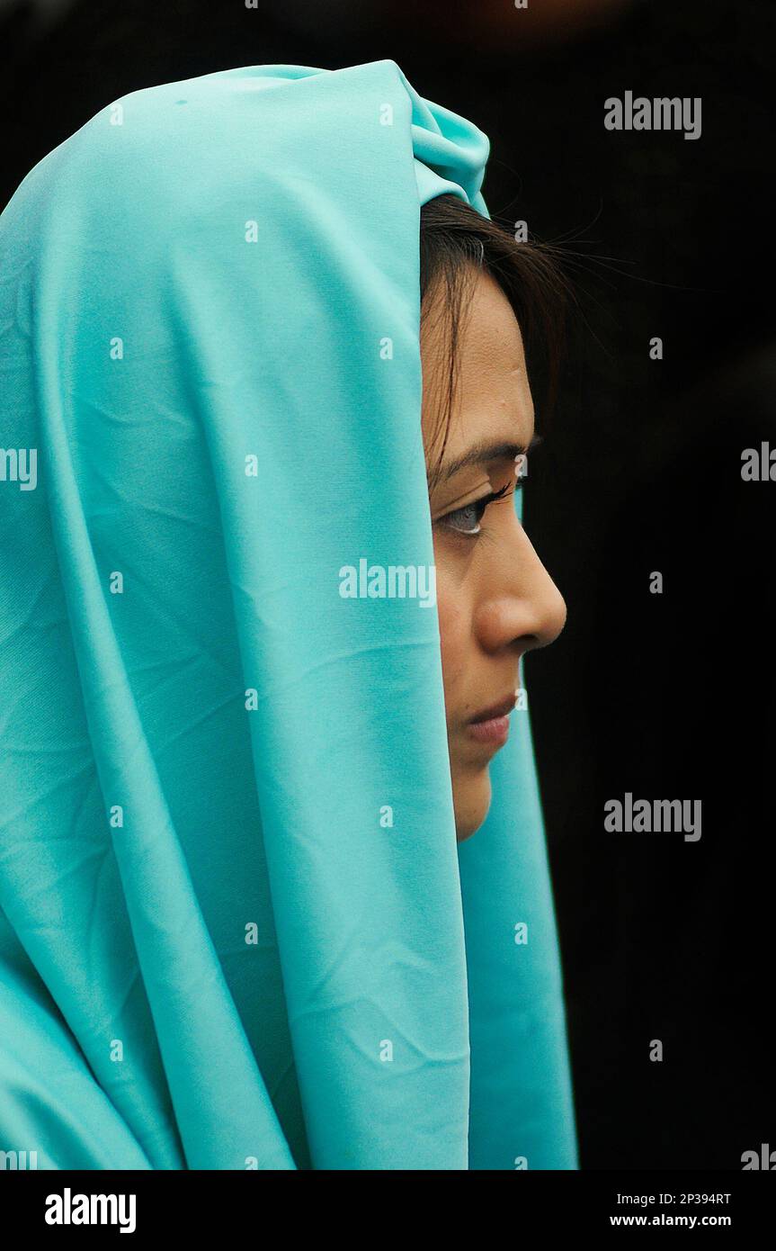Paula Moctezuma, 23, of Moosic, Pa., portrays Mary Magdalene during a ...