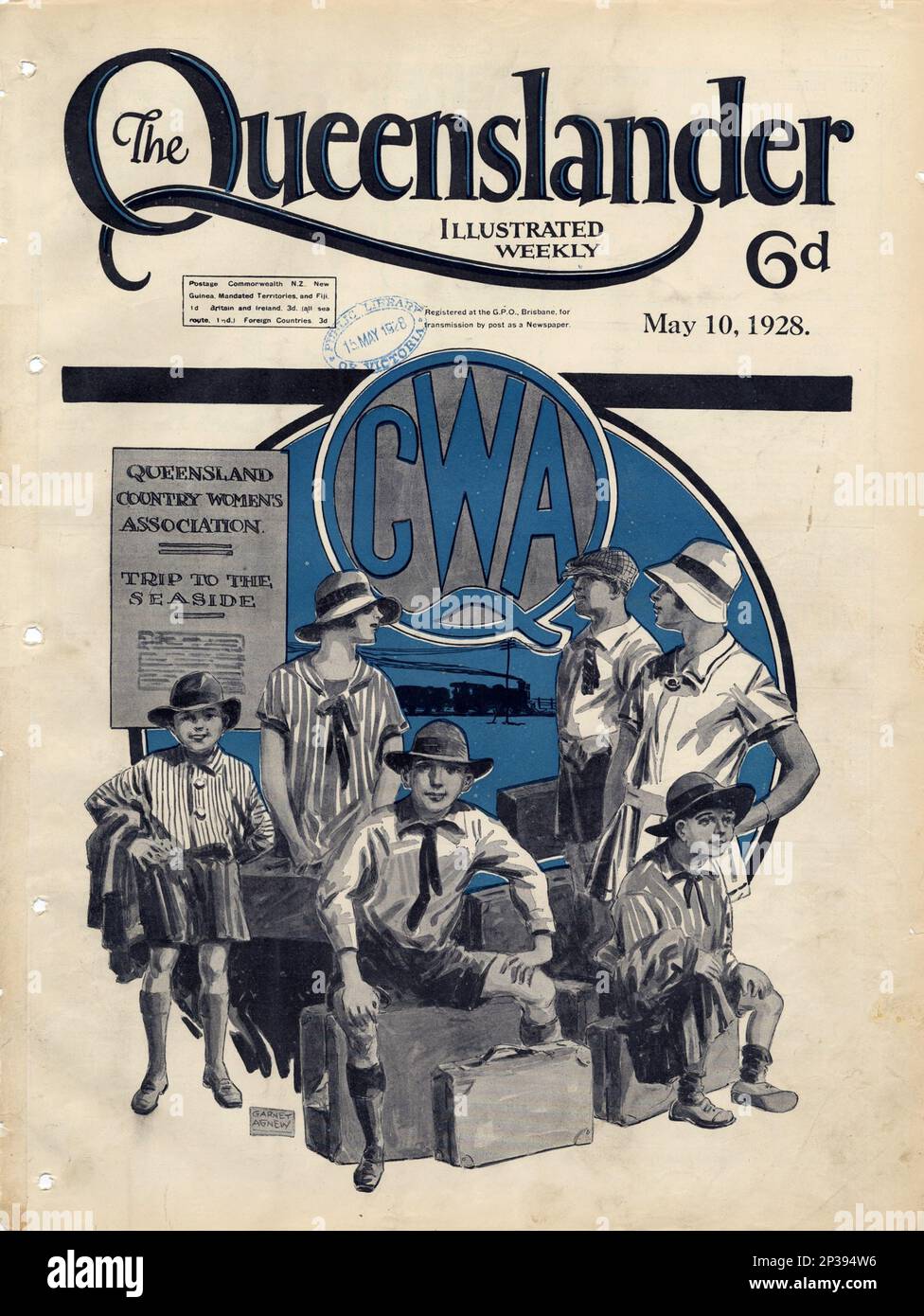 Front cover of the Queenslander magazine, featuring aspects of ...