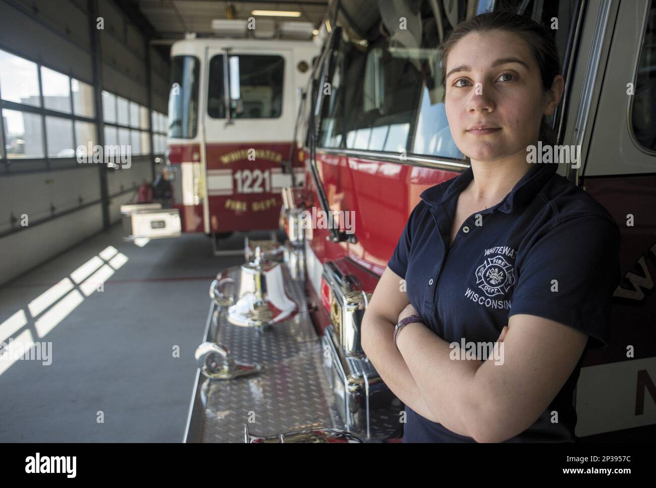 This March 31, 2015 photo shows Samantha LeQuire, the first female ...