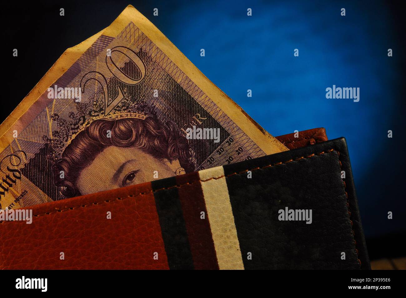 British pounds on the wallet Stock Photo - Alamy