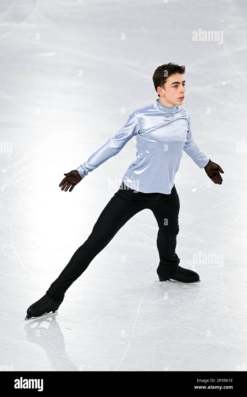 Arlet LEVANDI (EST), during Junior Men Free Skating, at the ISU World ...