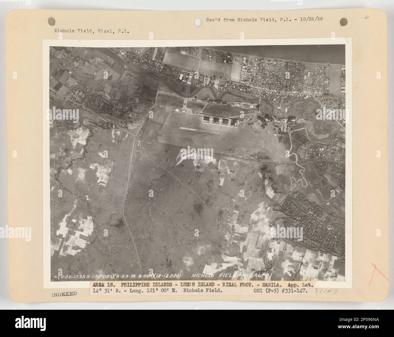 Landing Fields - Philippines - Nichols Field, Aerial Photograph Stock ...