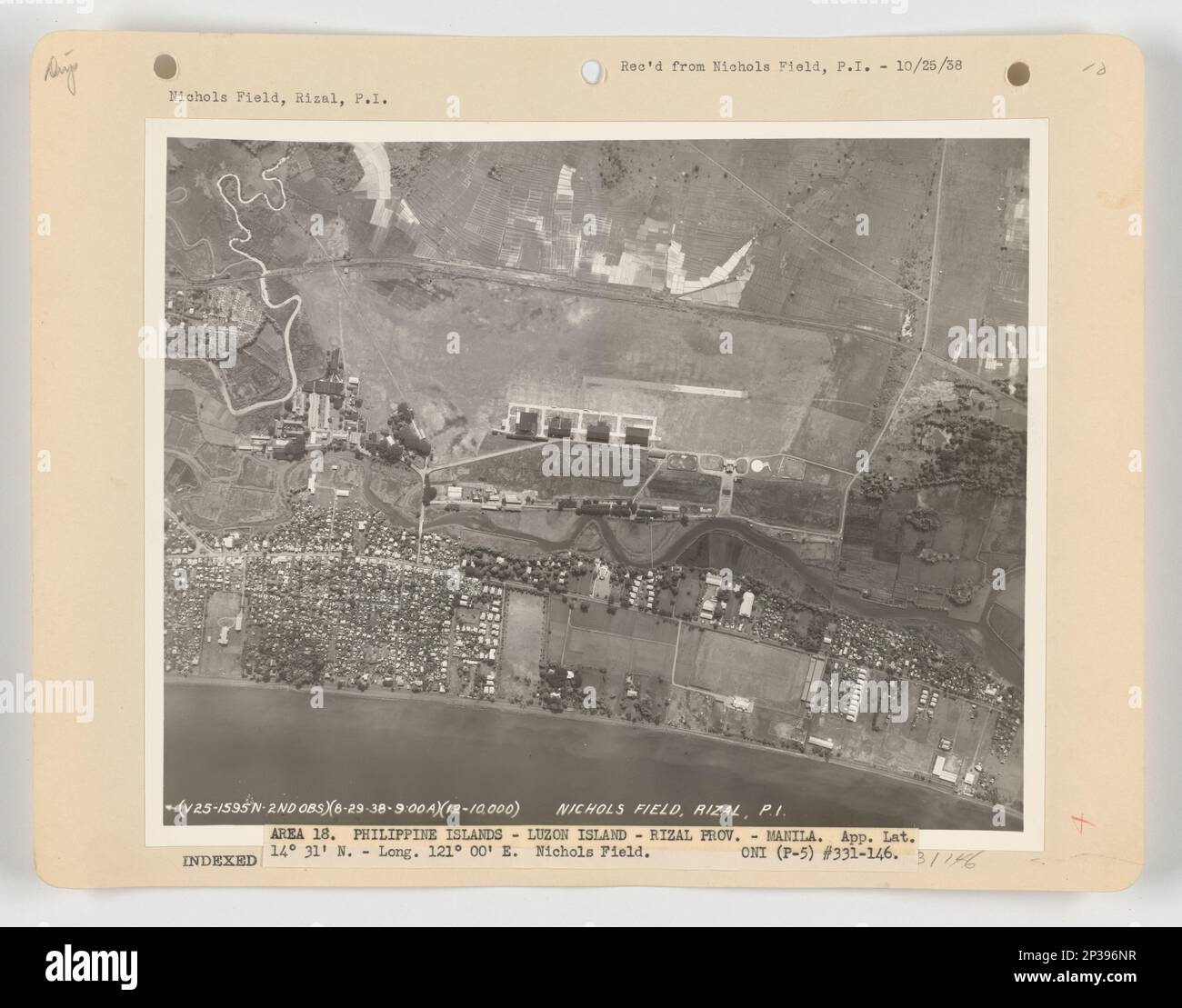 Landing Fields - Philippines - Nichols Field, Aerial Photograph Stock ...