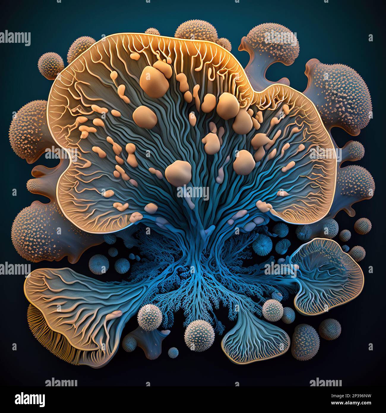 Mushroom mycelium microscope hi-res stock photography and images - Alamy