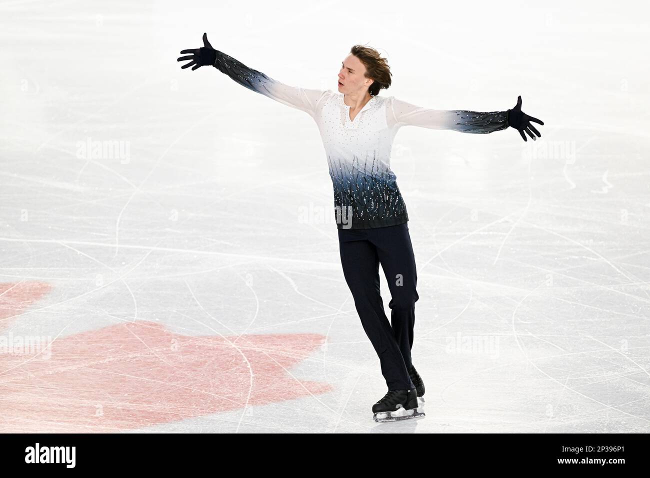 Daniel MARTYNOV (USA), during Junior Men Free Skating, at the ISU World ...