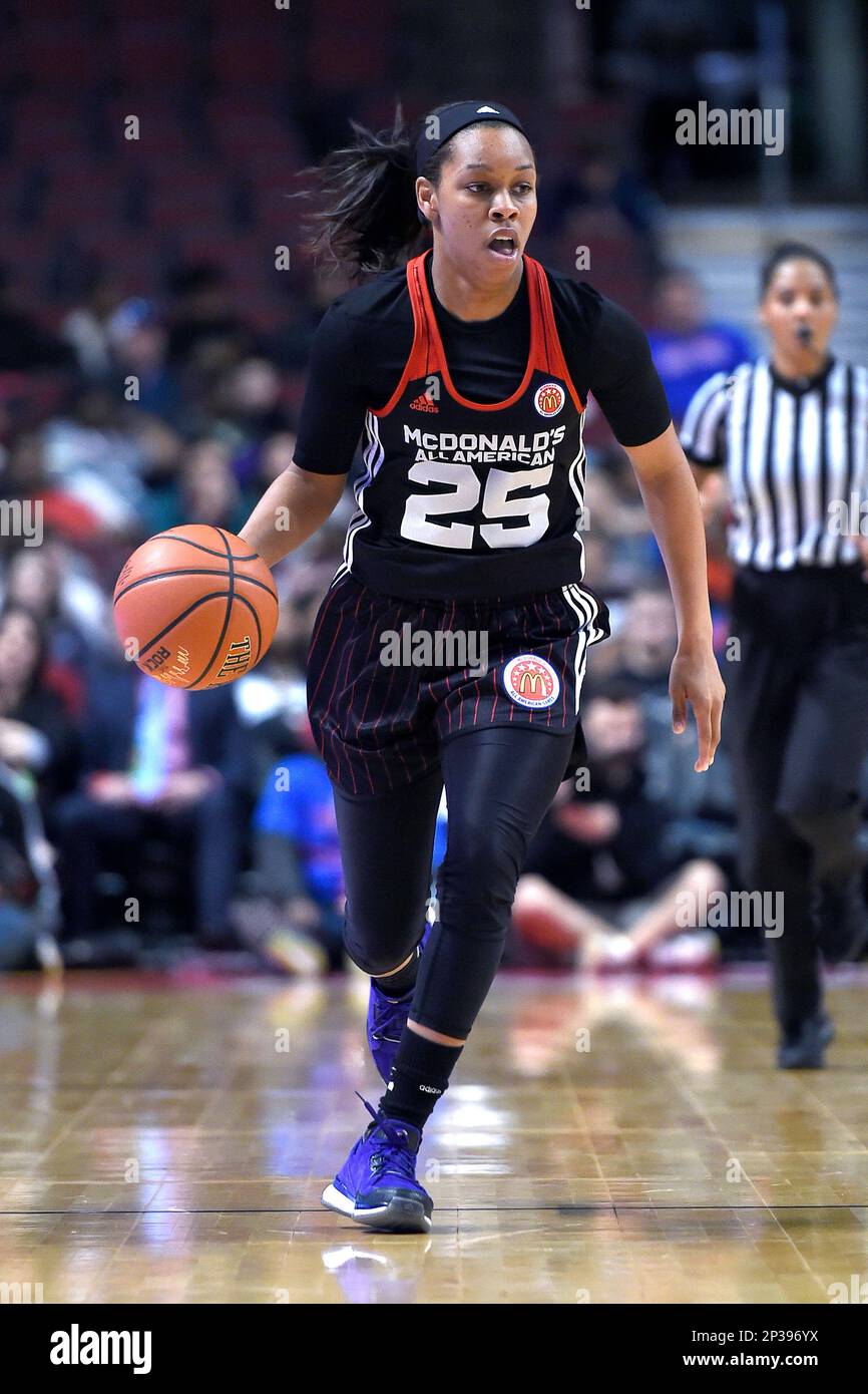 01 April 2015: McDonald's All-American Girl's East Team guard Asia Durr ...