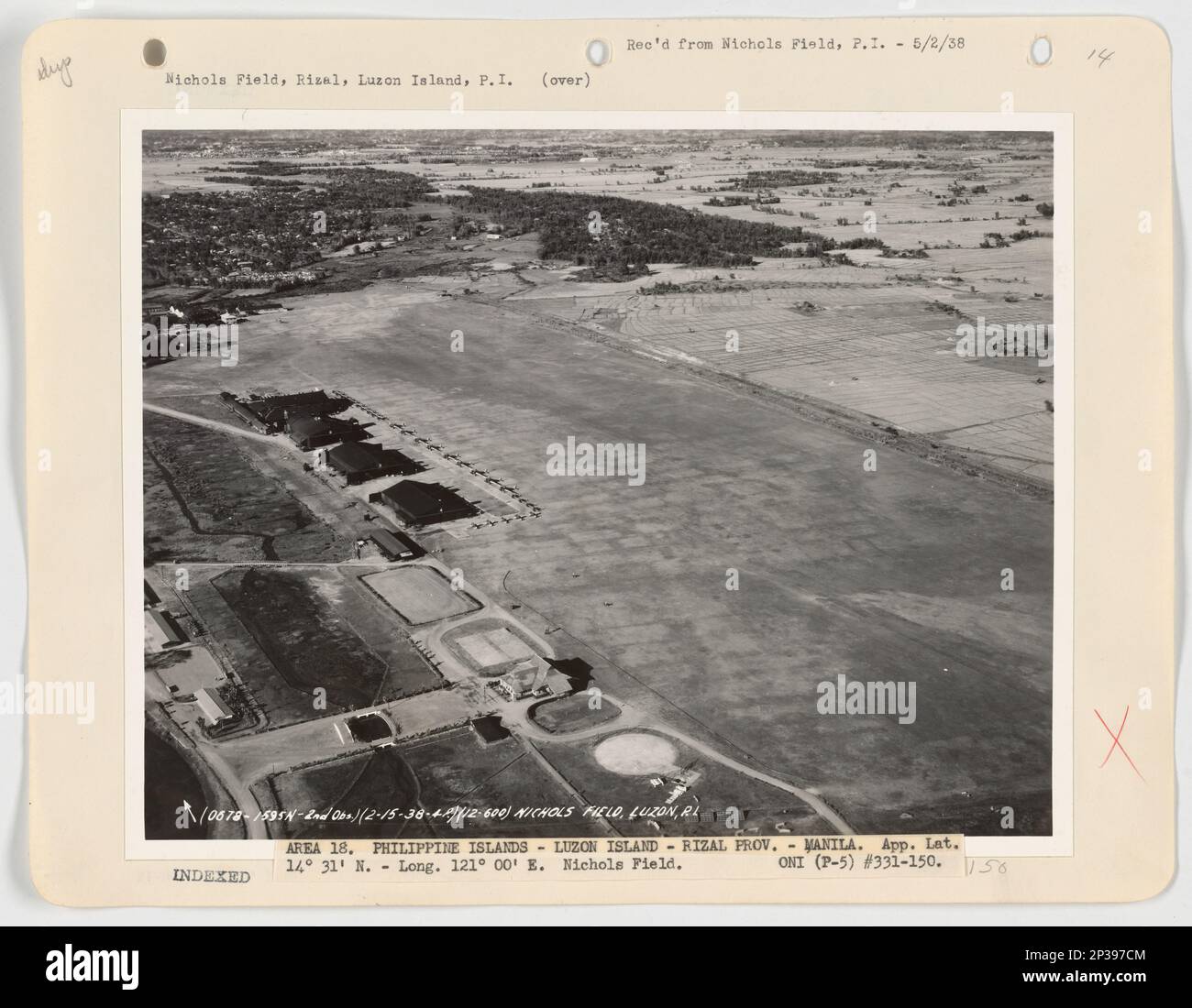 Landing Fields - Philippines - Nichols Field, Aerial Photograph Stock ...